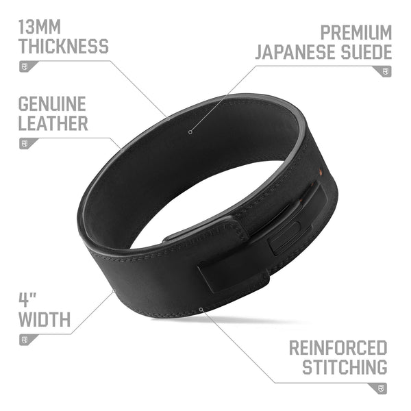 13mm Lever Belt – Black Edition - Rise