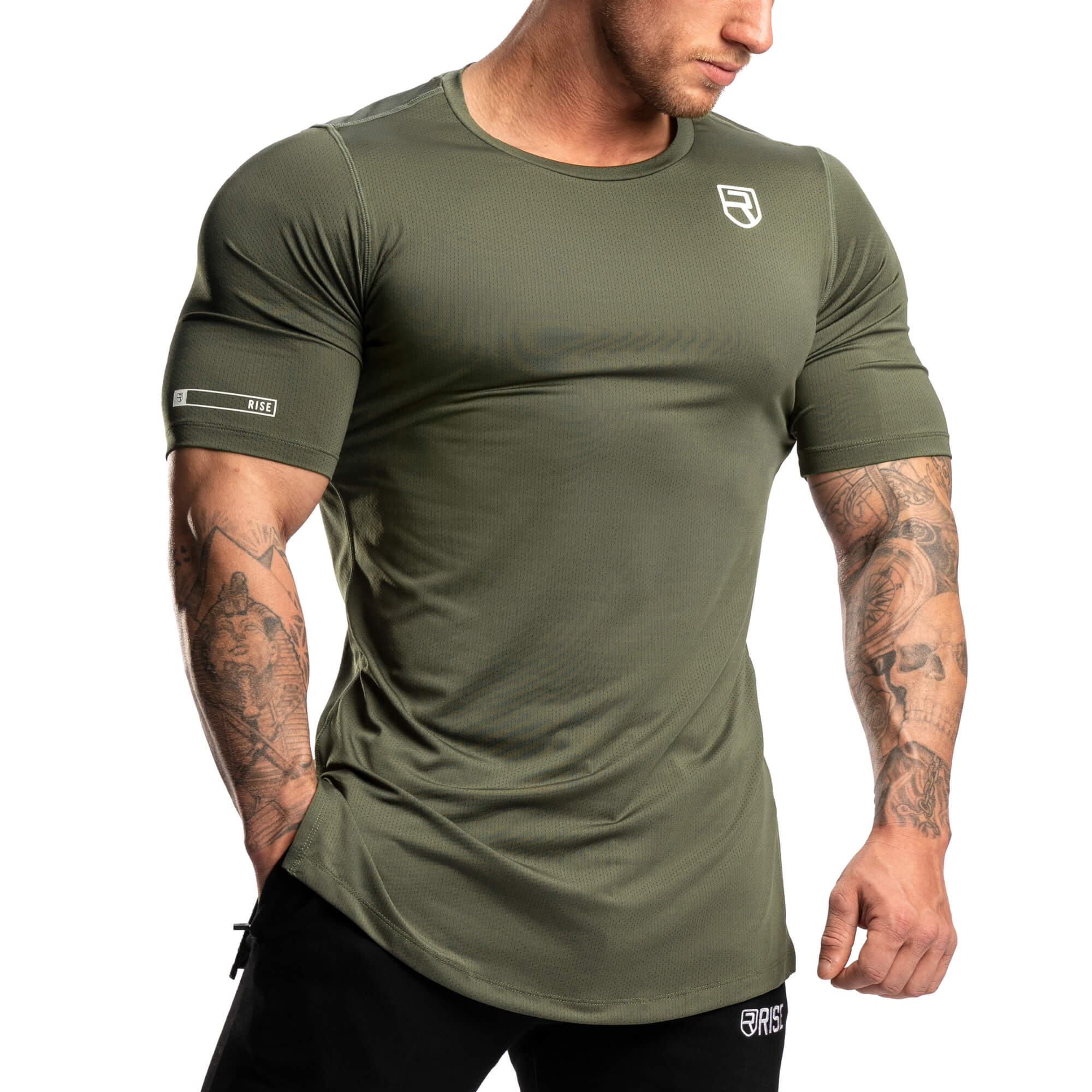 Level T-Shirt - Army Green - Rise