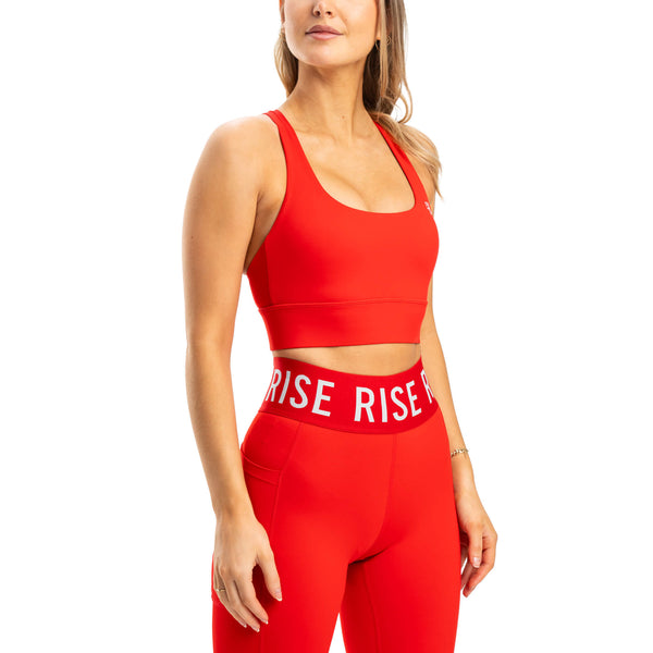 Limitless Sports Bra - Red - Rise