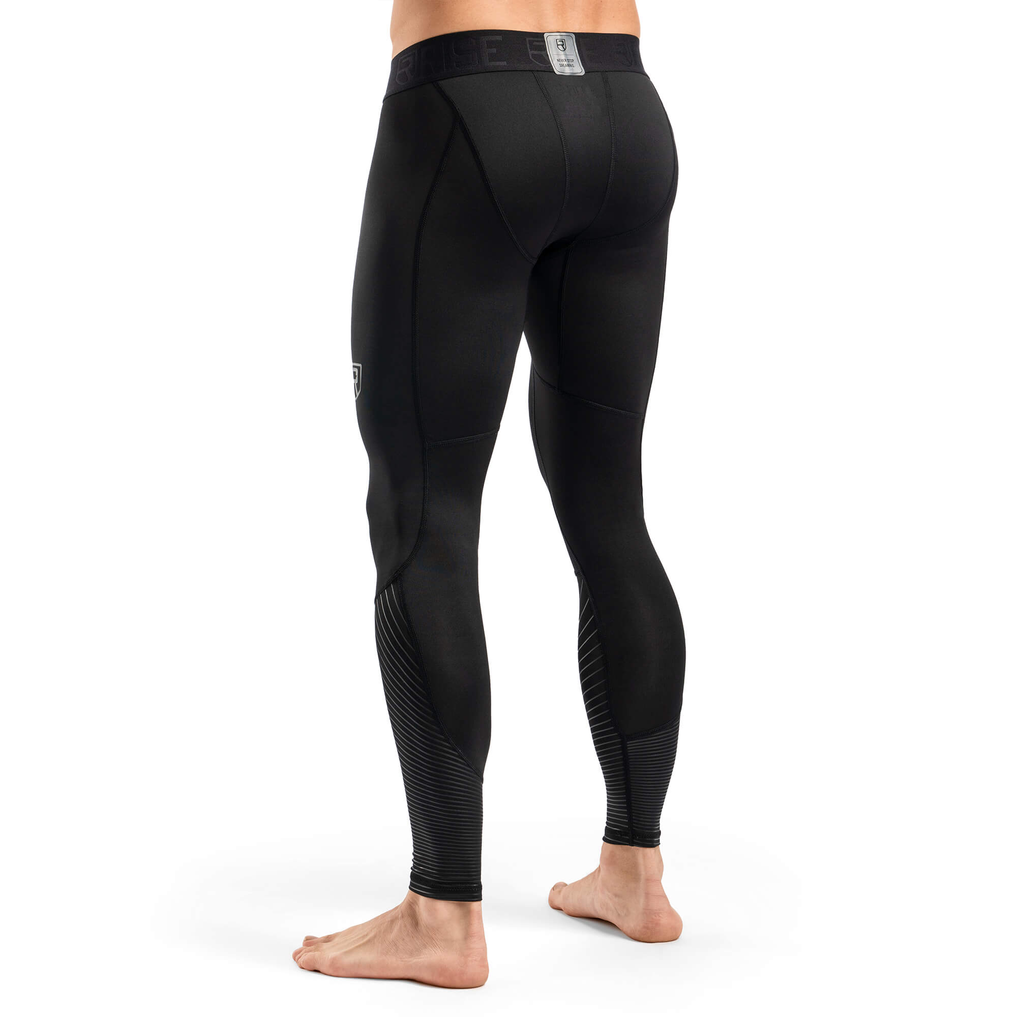 Active Dry Compression Pants - Black - Rise