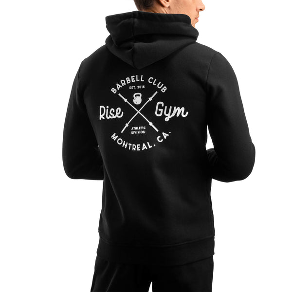 Barbell Club Full-Zip Hoodie - Black - Rise