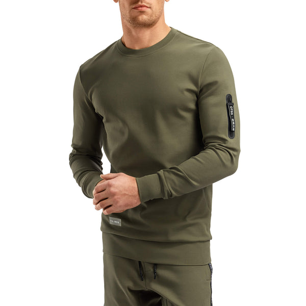 Electro Crewneck - Army Green - Rise